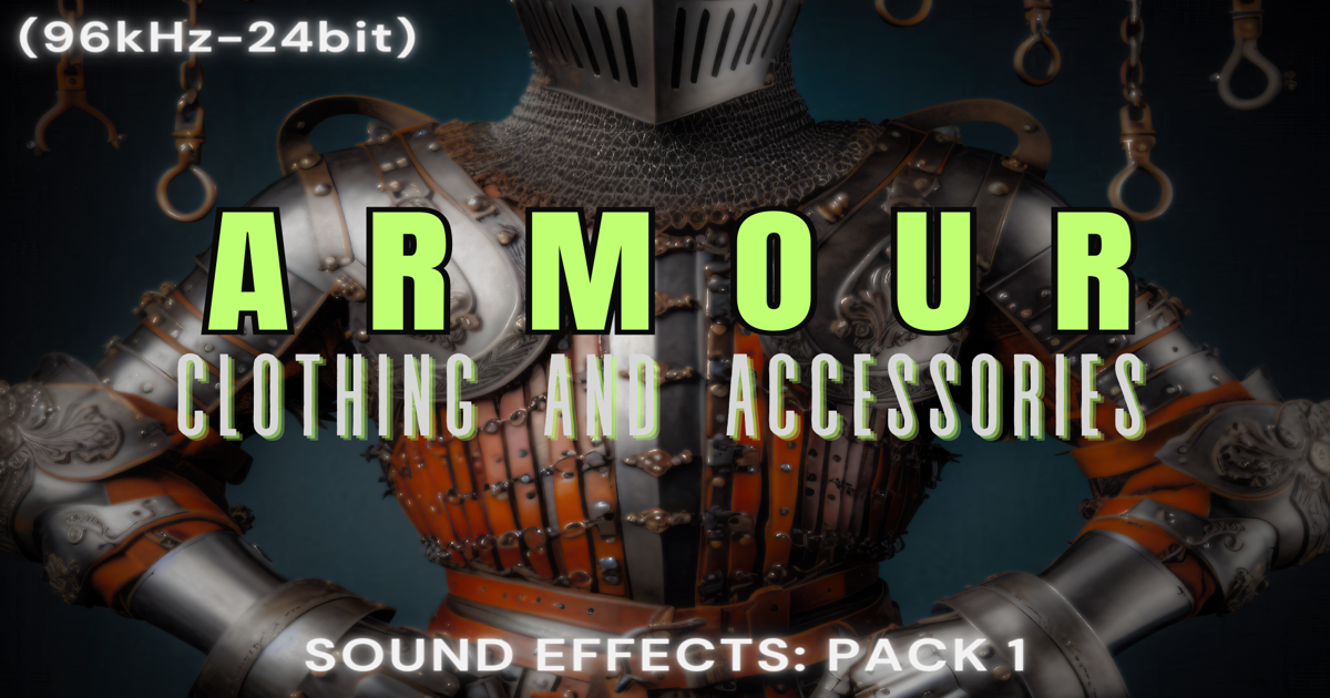 Armour Clothing & Accessories : Pack1 (96kHz-24bit) | Foley Sound FX ...