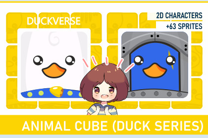 Animal Cube (Duck Series) - 2D Asset | Unity AssetStore Price down ...