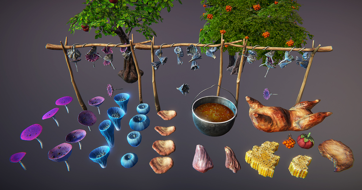 Wild food | 3D Food | Unity Asset Store
