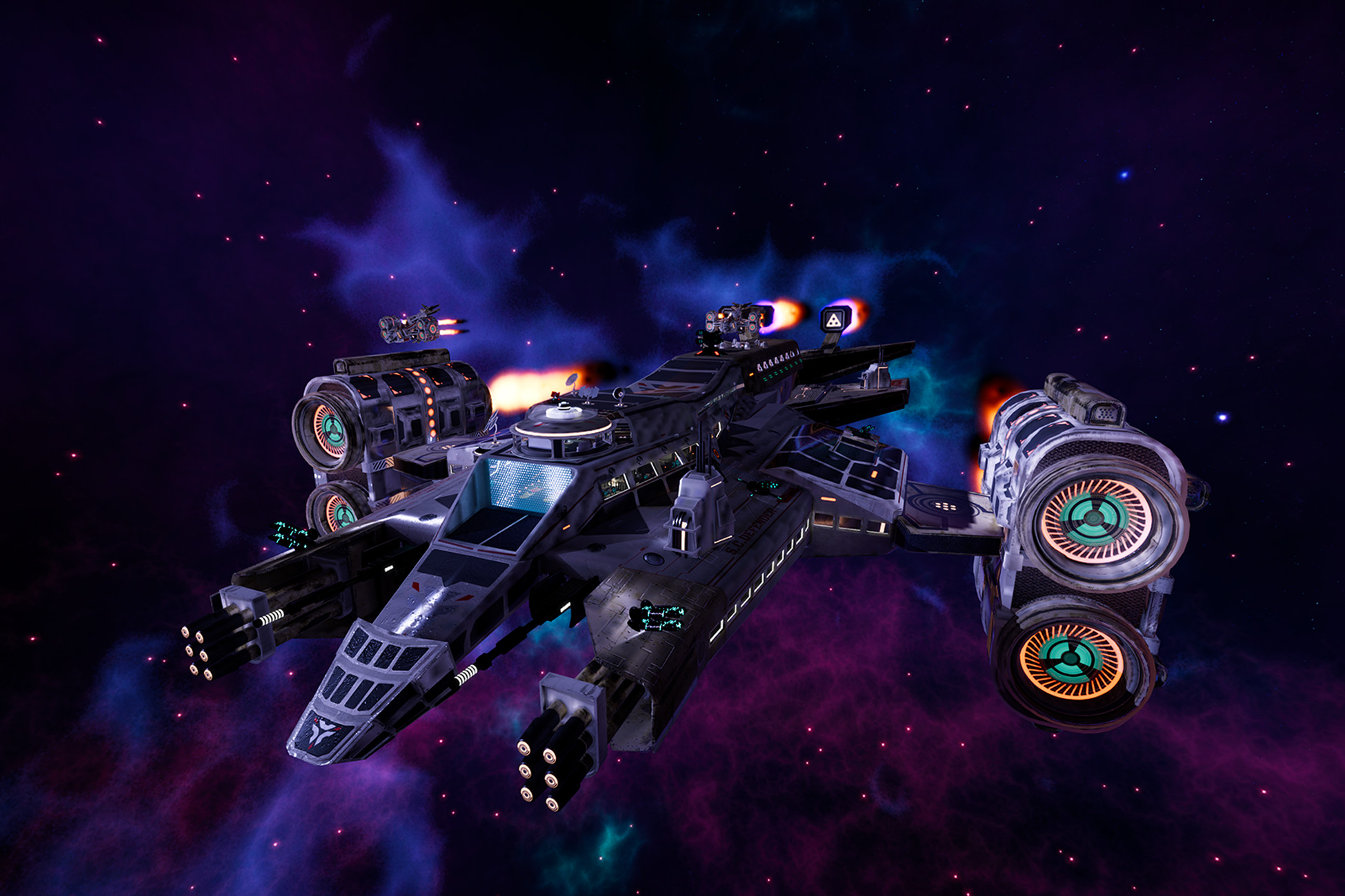 Space Cruiser Defender (URP) | 3D 科幻 | Unity Asset Store