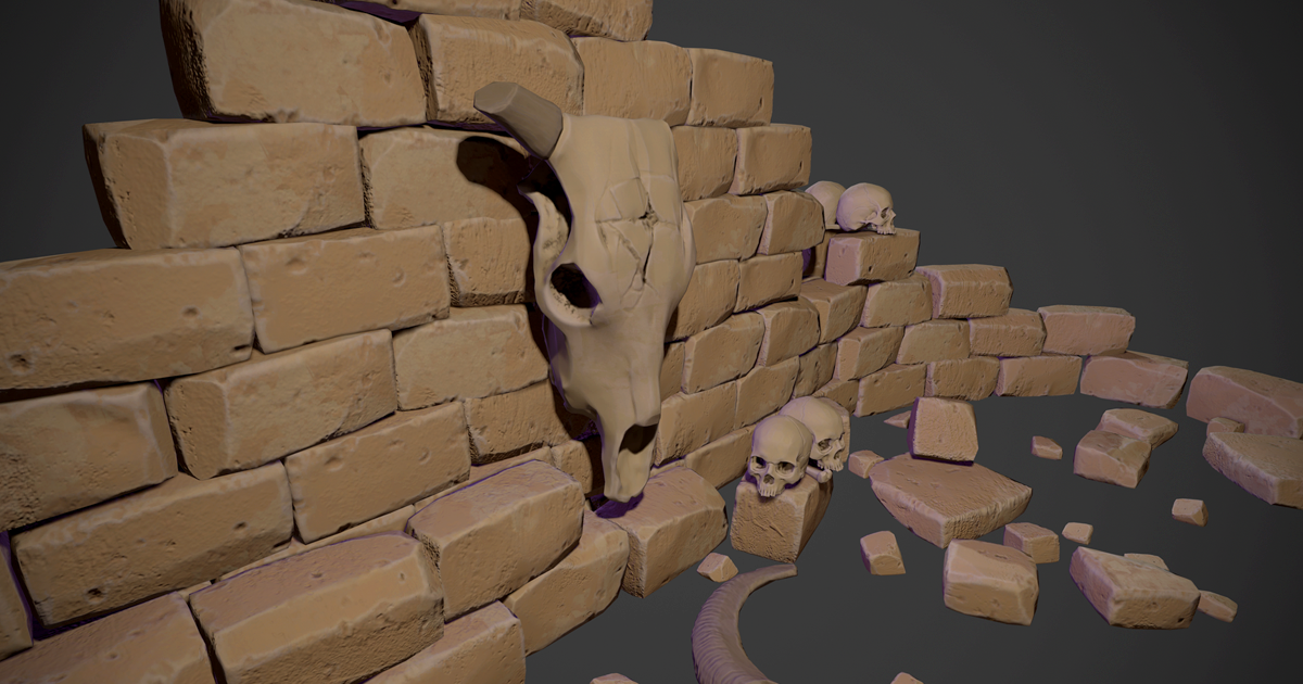 Mini Pack : Hellish Ruins | 3D Dungeons | Unity Asset Store