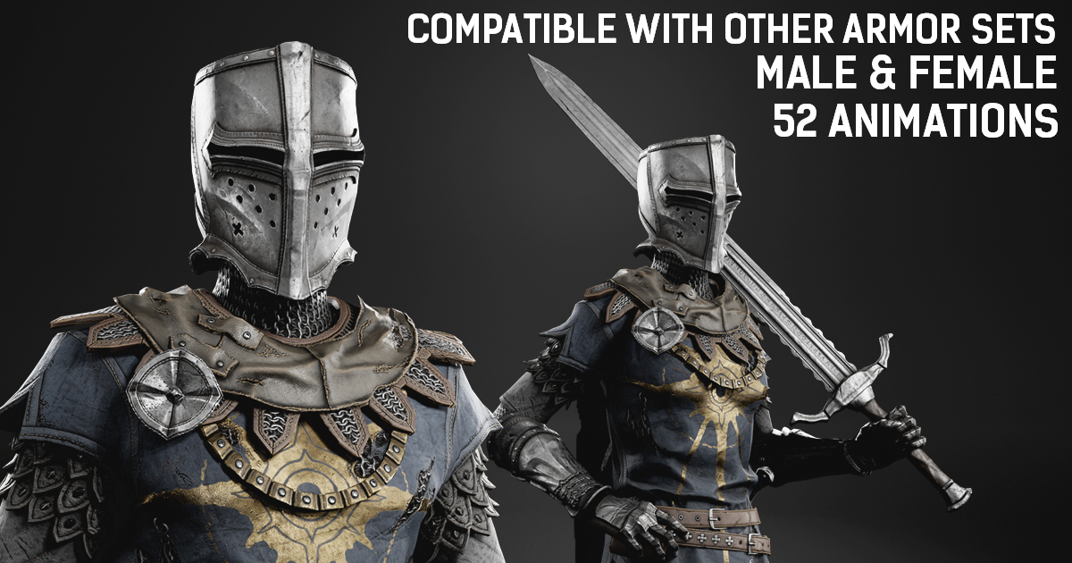 Fallen Knight - Male and Female | Characters | Unity Asset Store