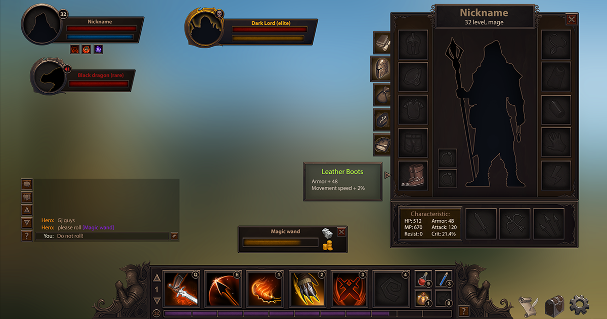 Classic RPG GUI | 2D GUI | Unity Asset Store