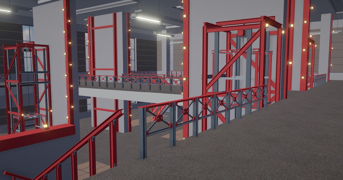 Modular Commercial Premises 01 | 3D Industrial | Unity Asset Store