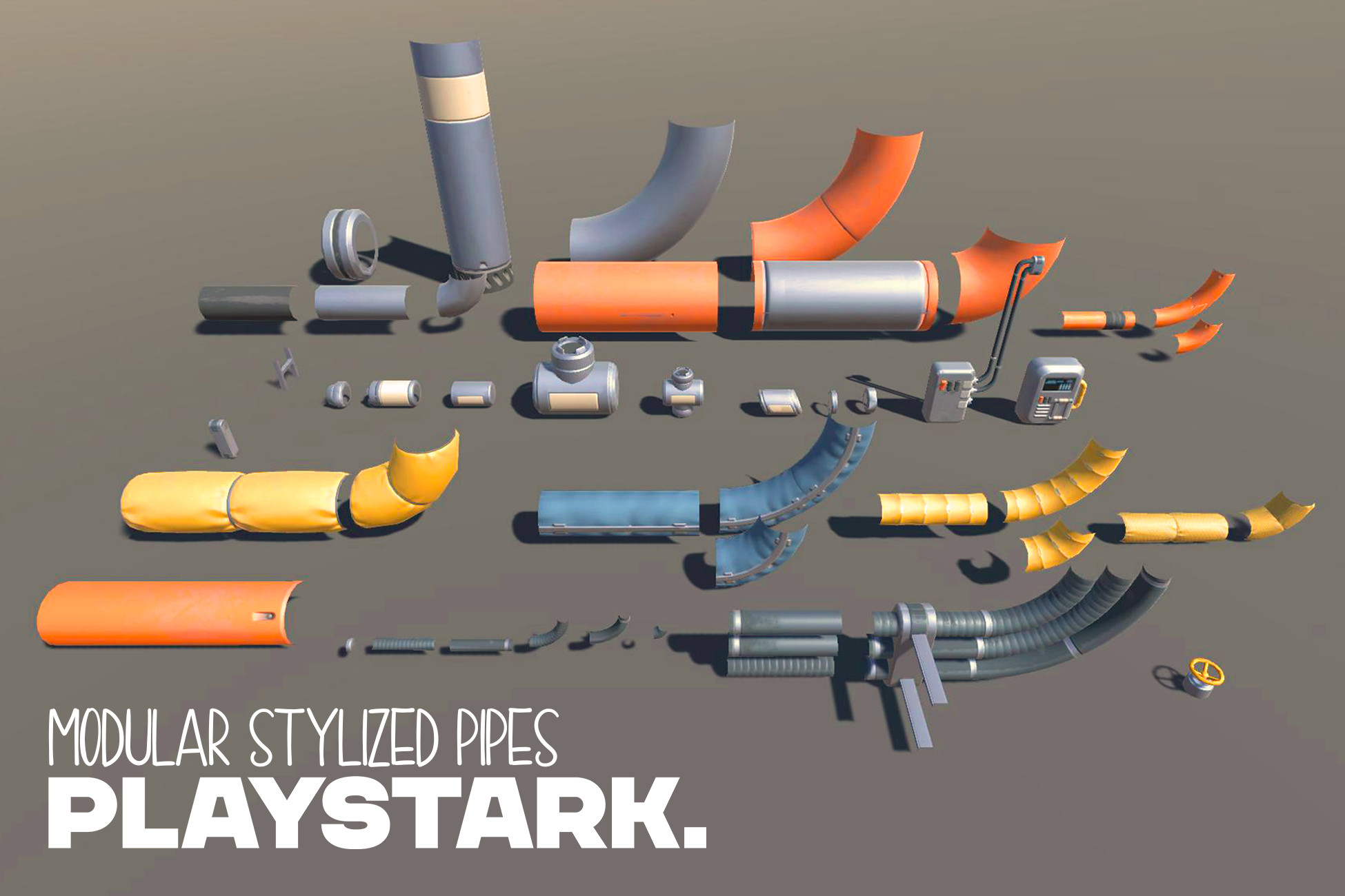 Modular Stylized Pipes | 3D 工場 | Unity Asset Store