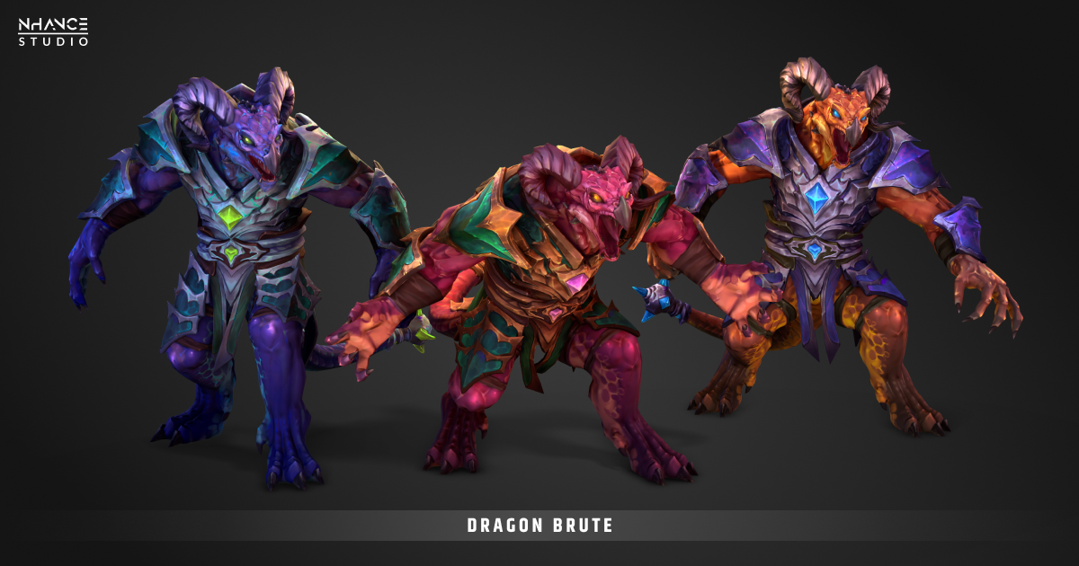 Stylized Fantasy Dragon Brute | 3D 角色 | Unity Asset Store