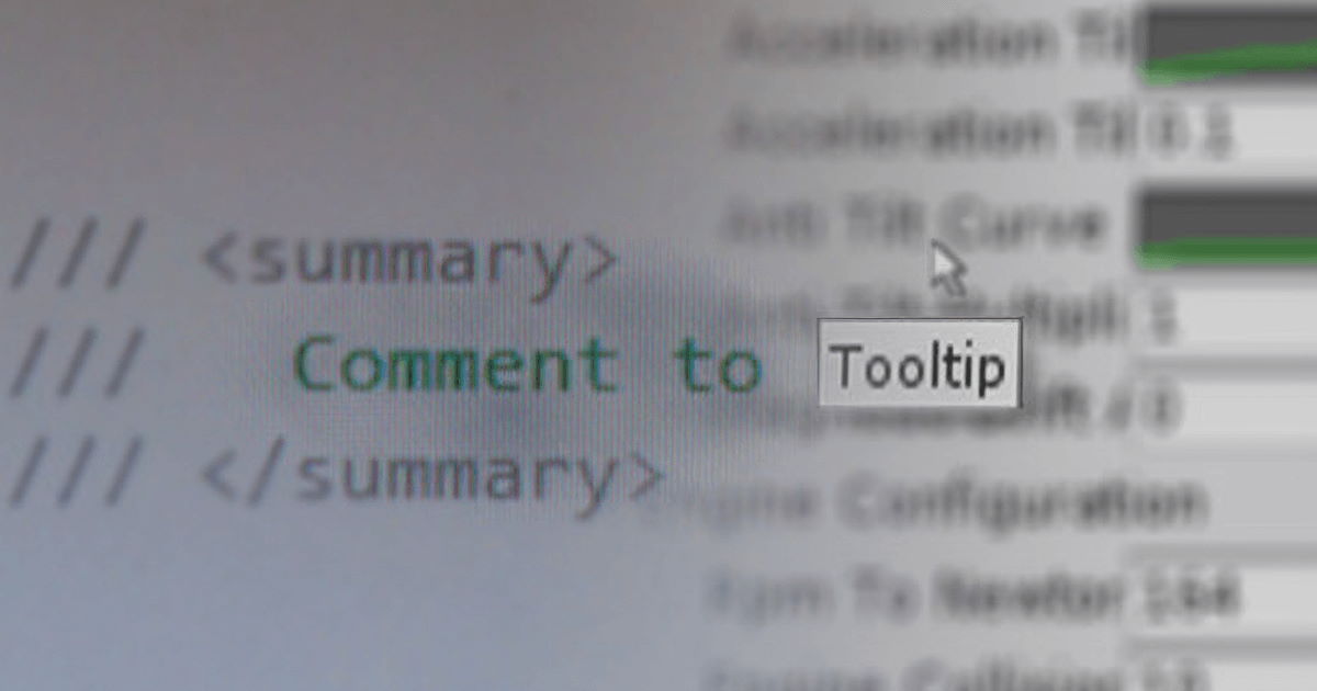 Comment To Tooltip Utilities Tools Unity Asset Store