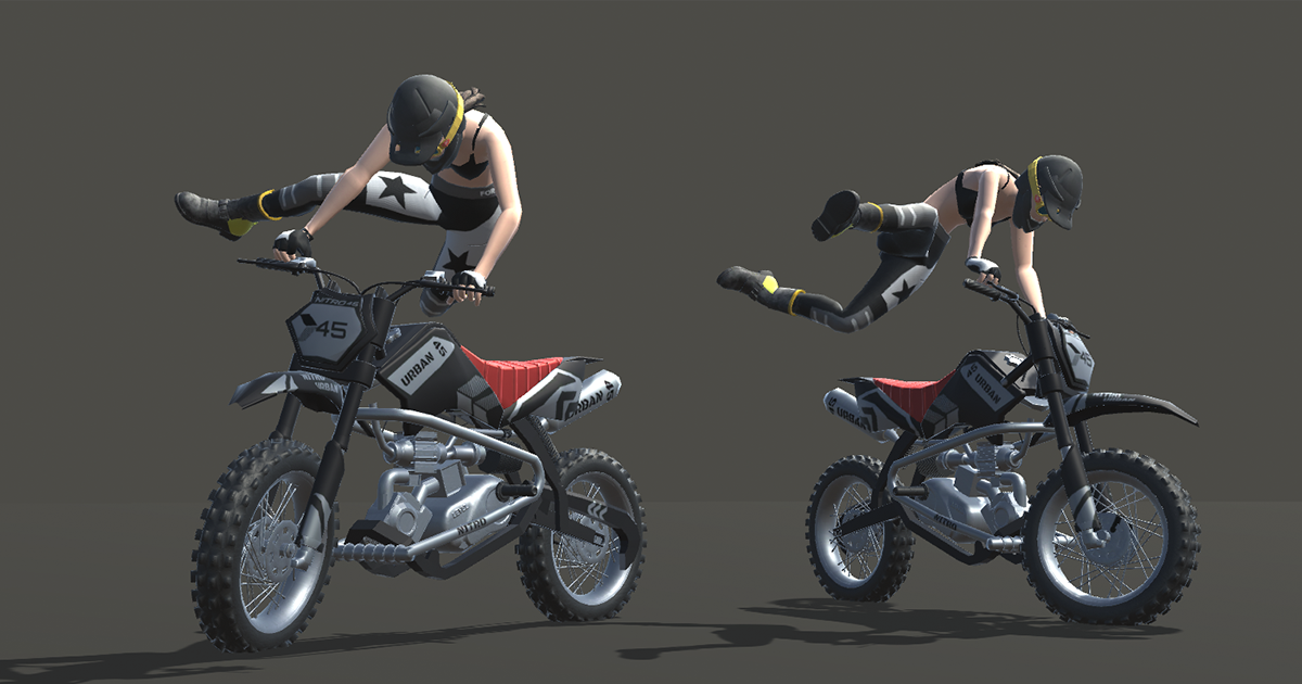 Dirt Bike Actions | 3D Animations | Unity Asset Store
