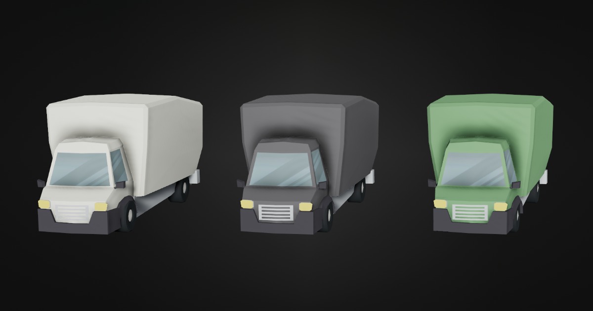 Low Poly Vehicle - Truck | 3D Land | Unity Asset Store