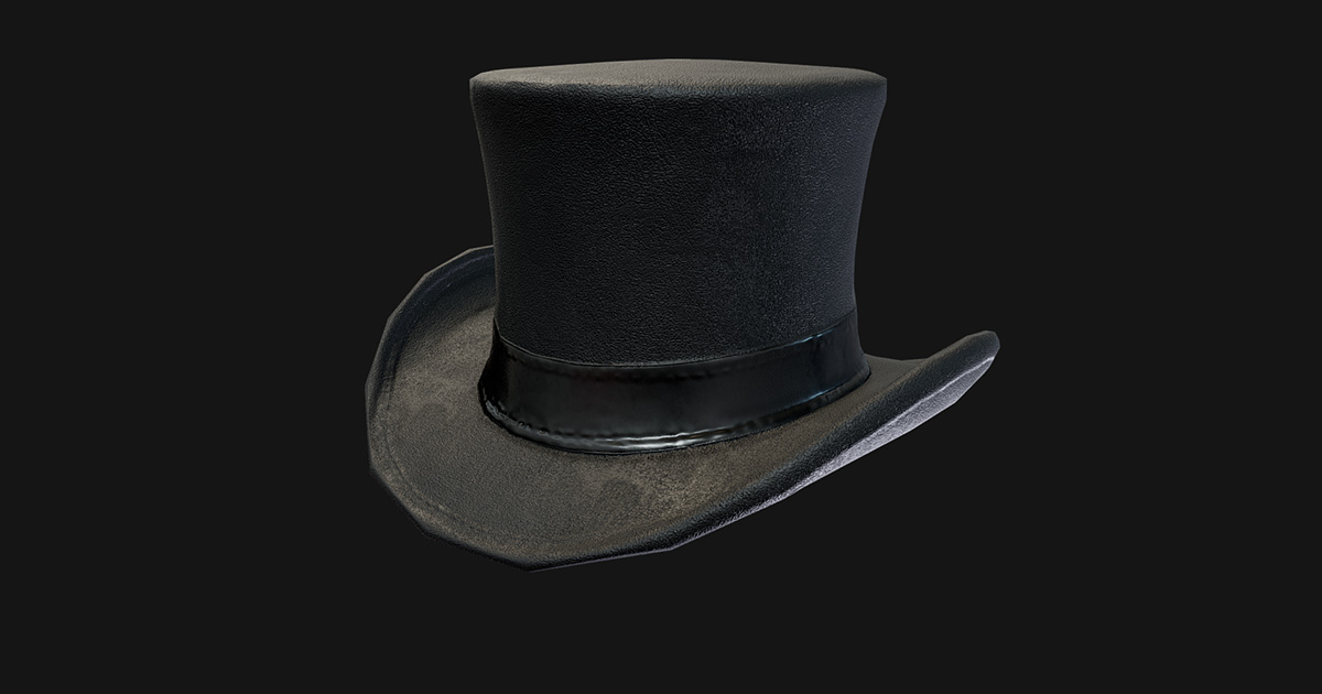 Top Hat – Game-Ready 3D Model | Props | Unity Asset Store