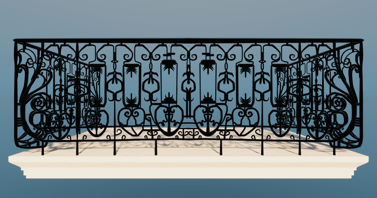 French Balcony 4 | 3D Urban | Unity Asset Store