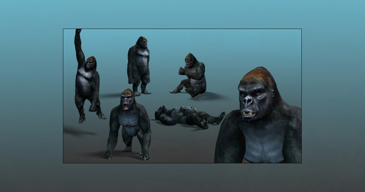 Cartoon Animal - Gorilla (Full) | Characters | Unity Asset Store