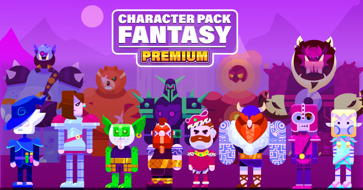 2D Fantasy Characters Easy to Rig Premium | 2D Characters | Unity Asset ...