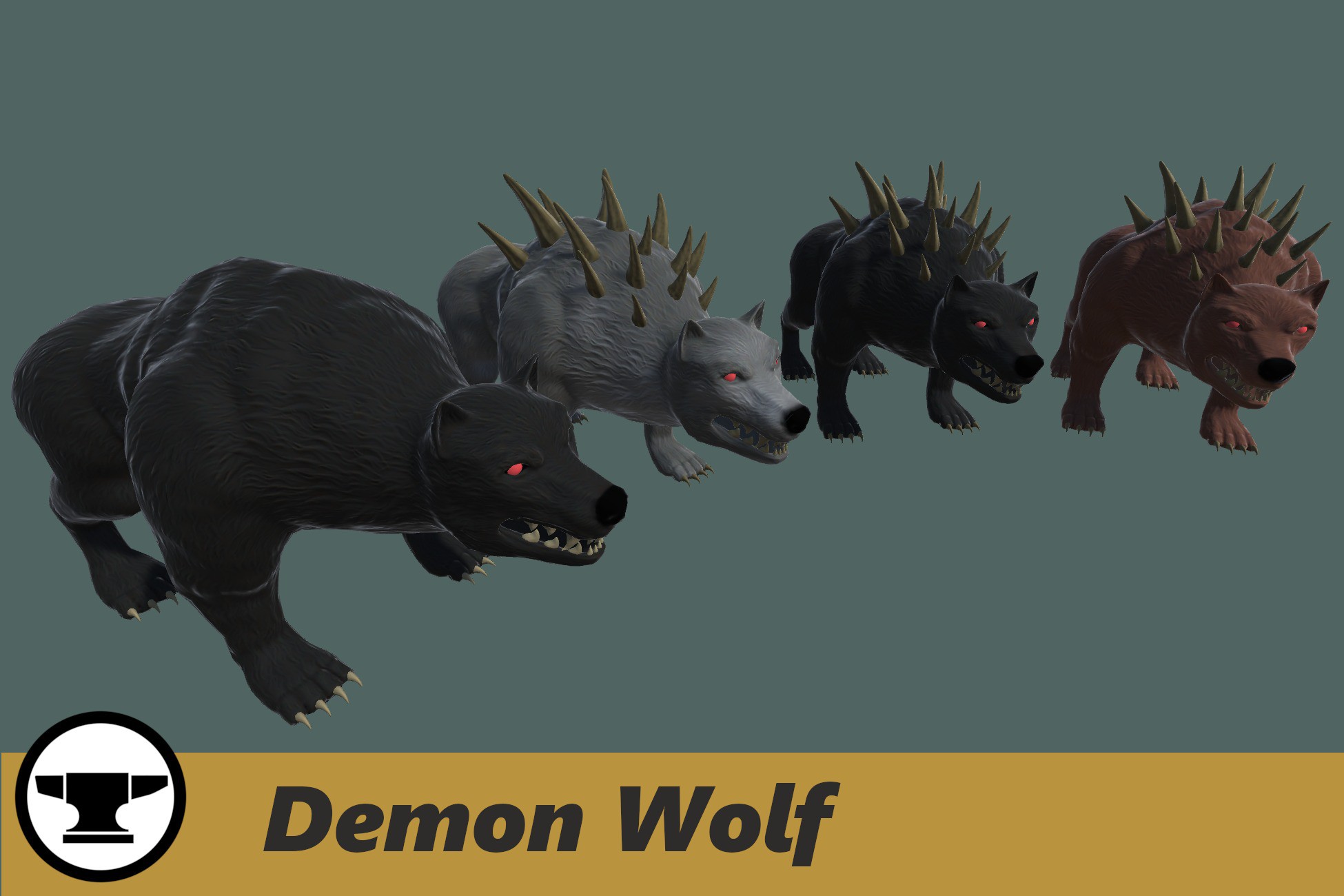 Fantasy Demon Wolf Creature | 3D Creatures | Unity Asset Store