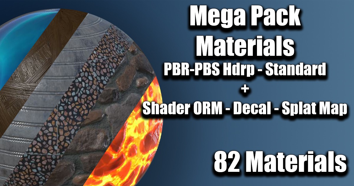 Mega Pack Materials HDRP - Standard + Shader + Splat Map | 2D 材质与材料 ...