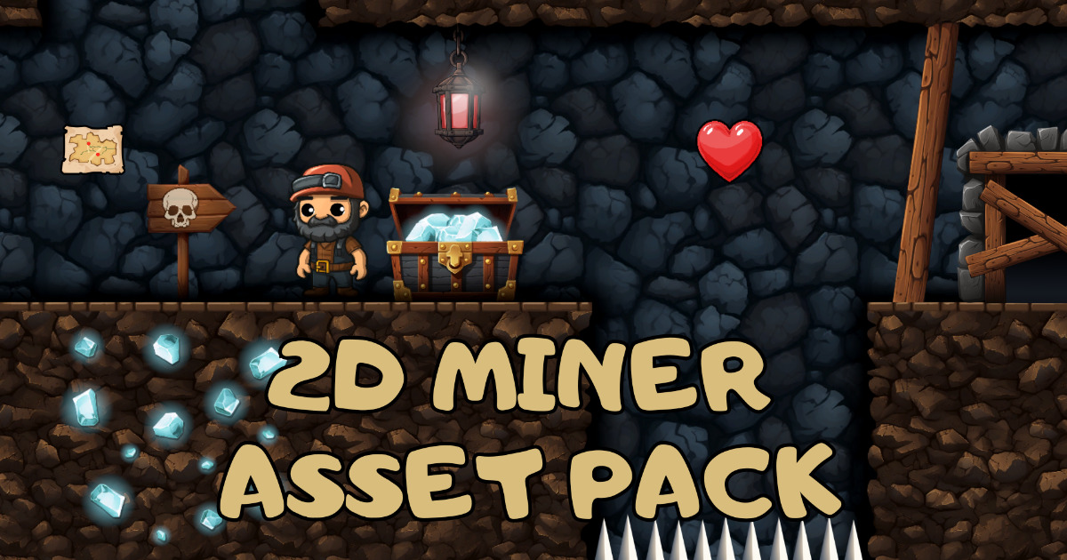 2D Game Mine Tileset Pack | 2D GUI | Unity Asset Store