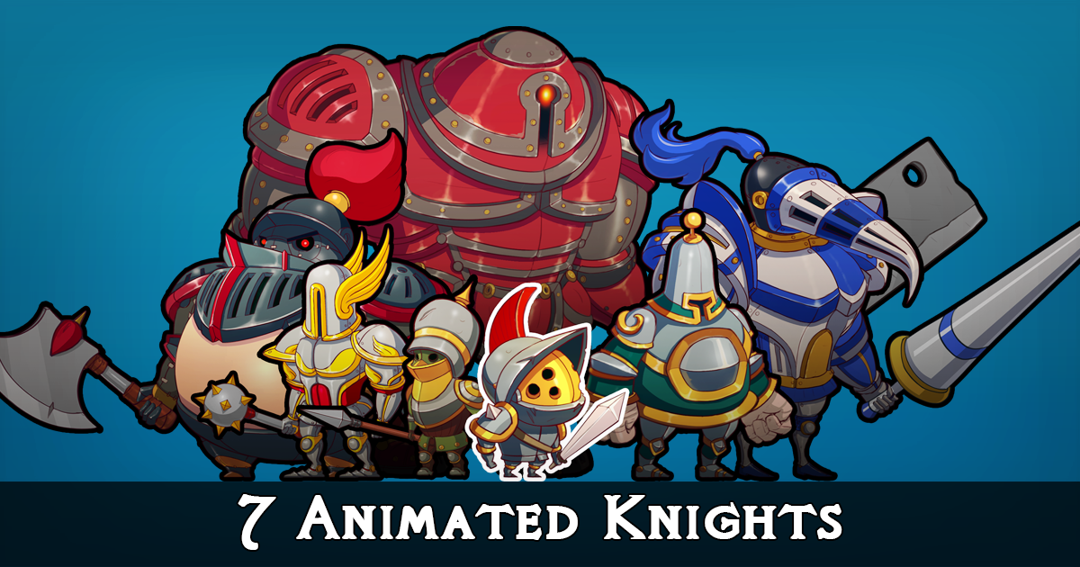 7 Animated 2D Knights | 2D Characters | Unity Asset Store