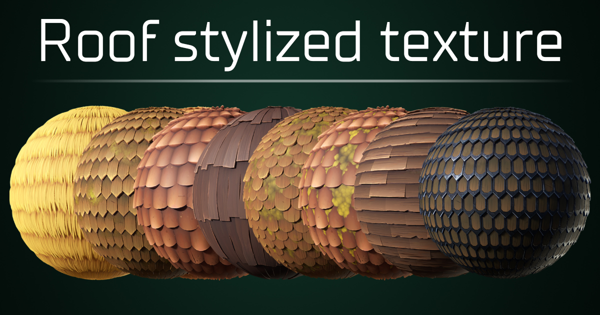Roof stylized texture | 2D 屋顶 | Unity Asset Store