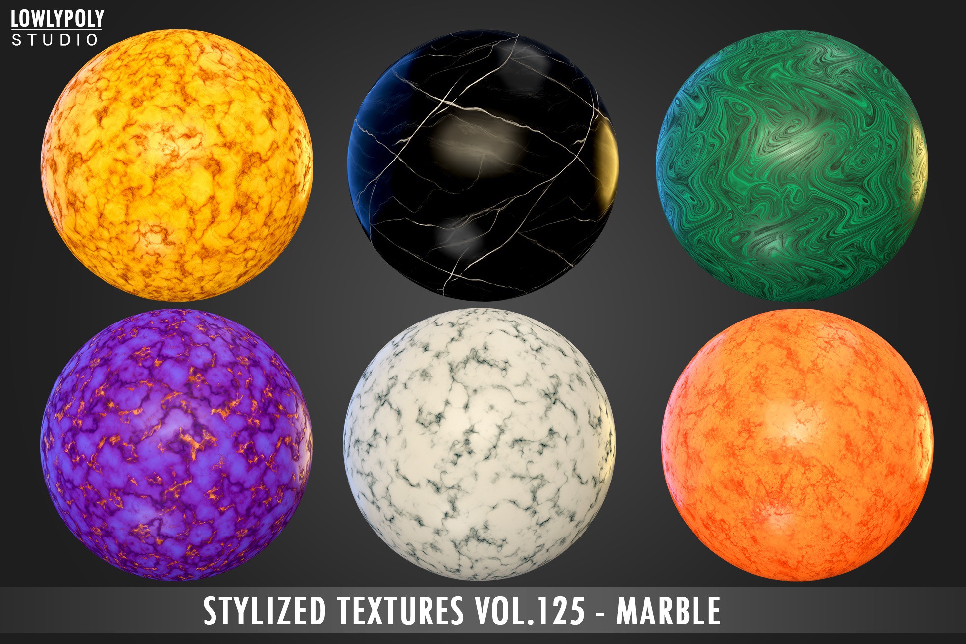Marble Vol.125 - Stylized Textures | 2D 石 | Unity Asset Store