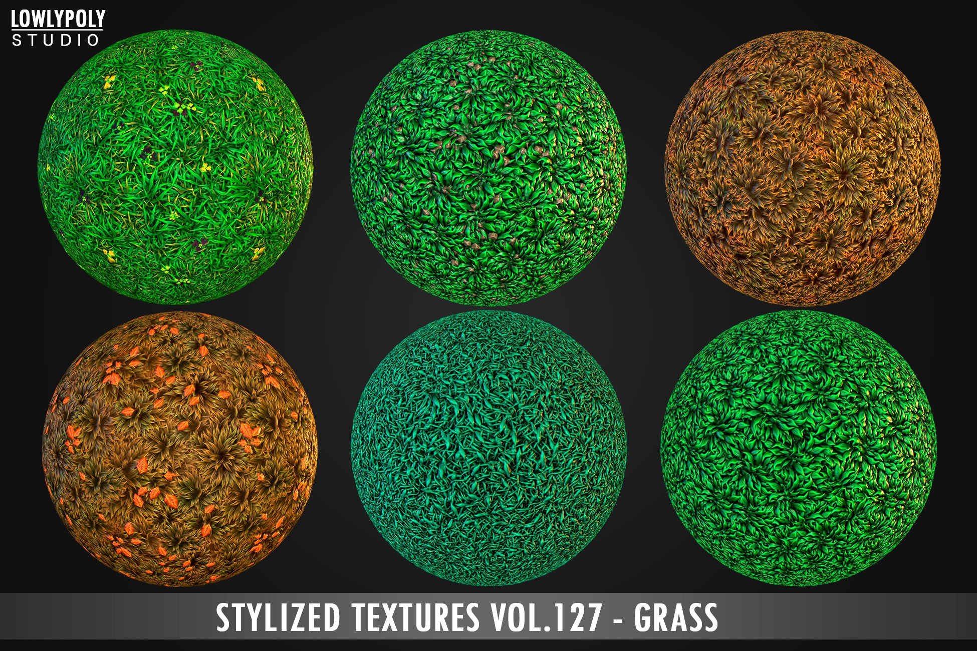 Grass Vol.127 - Stylized Textures | 2D Nature | Unity Asset Store