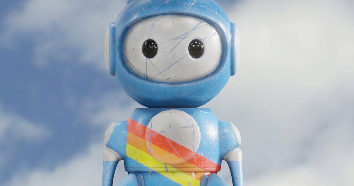 Retrobot, Game and App Character, Robot Mascot | 3D Characters | Unity ...