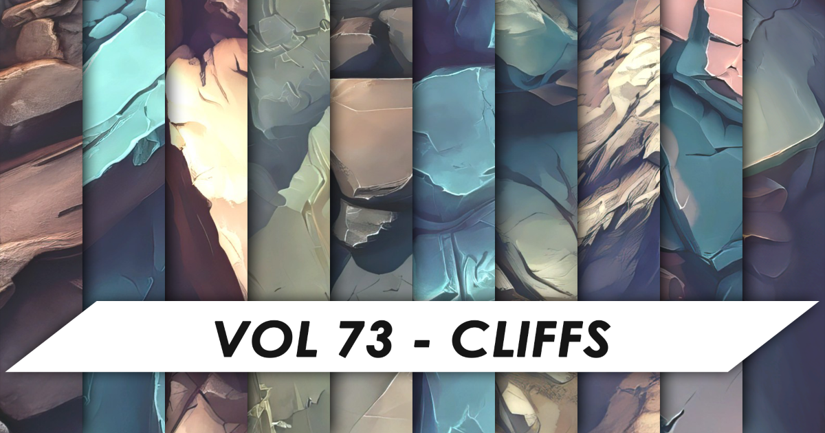 Hand Painted Textures - Vol 73 - Cliffs | 2D Textures & Materials ...