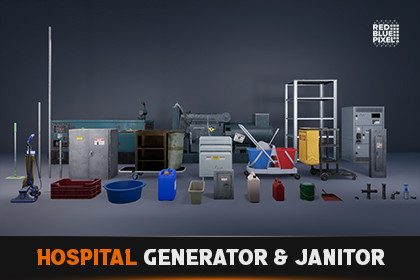 Hospital Generator & Janitor Pack | Game Content Shopper – Unity Asset ...