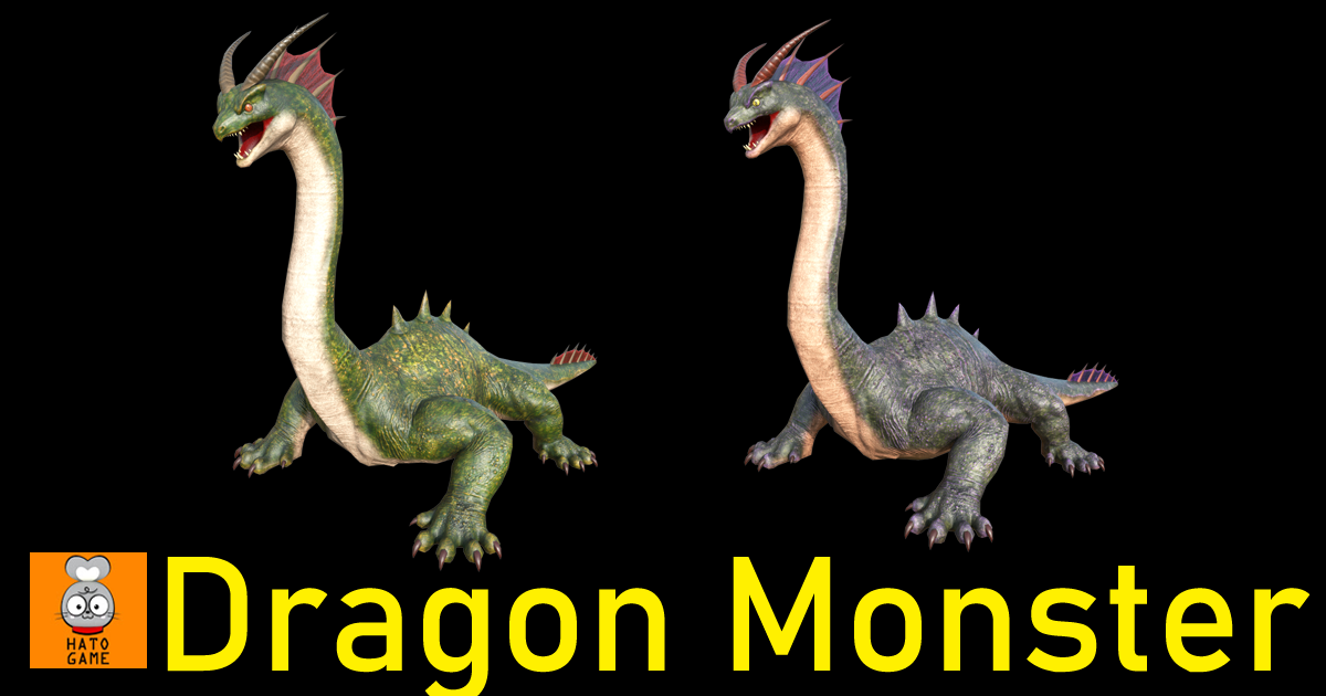 Monster: Dragon Baro | 3D Creatures | Unity Asset Store