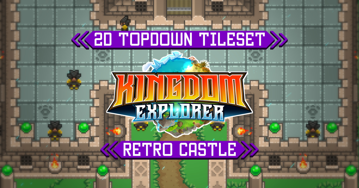 2D TopDown Retro Castle 16x16 Tileset - Kingdom Explorer | 2D ...