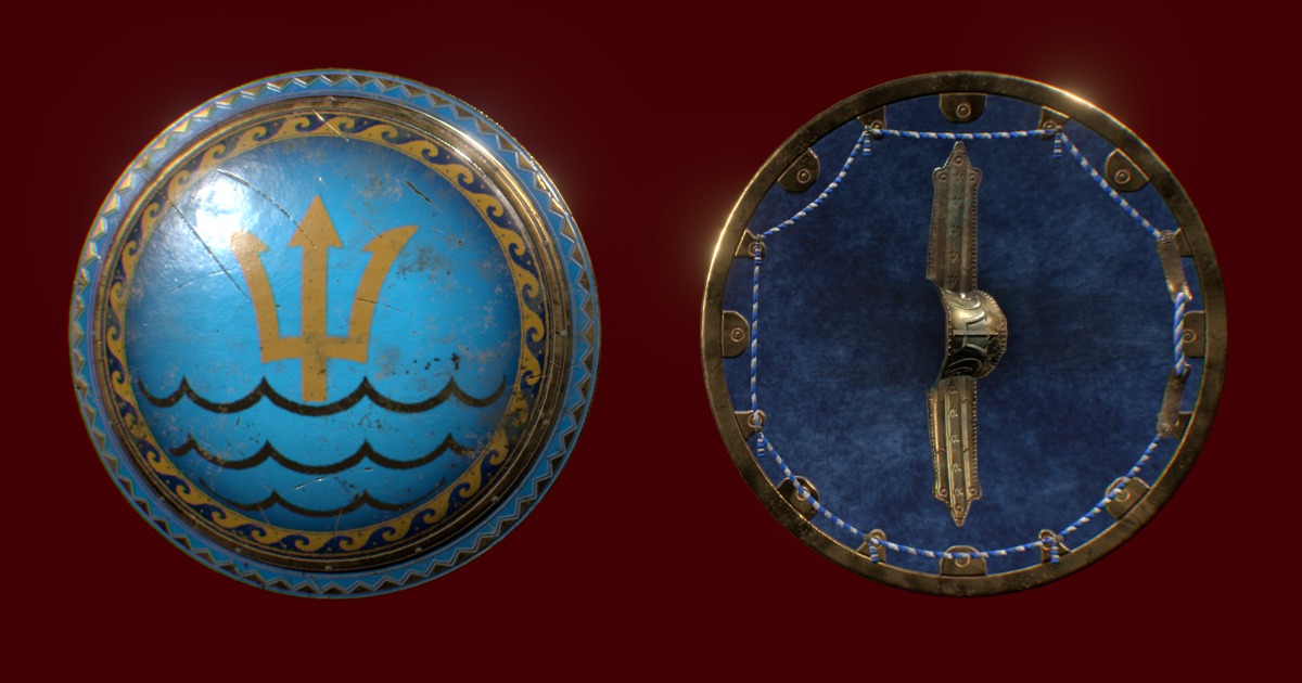 Shields Mythology - Trident | 3D Weapons | Unity Asset Store