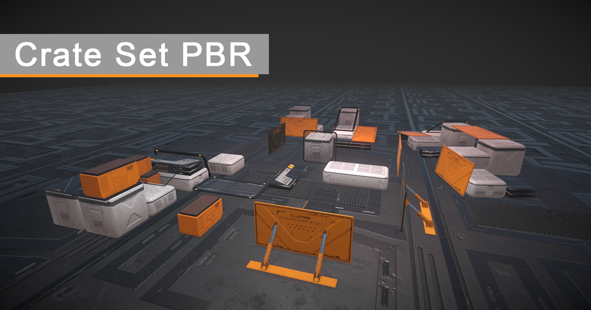 Crate Set PBR | 3D Props | Unity Asset Store