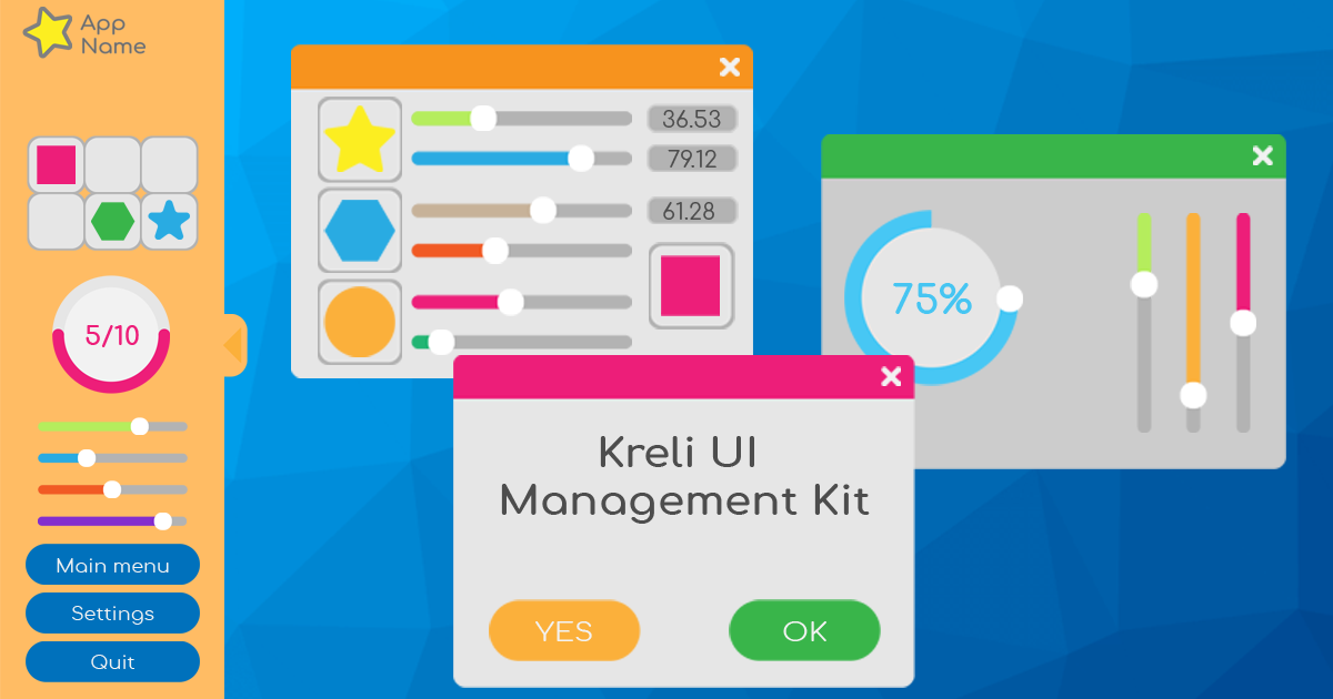 Kreli UI Management Kit | GUI Tools | Unity Asset Store