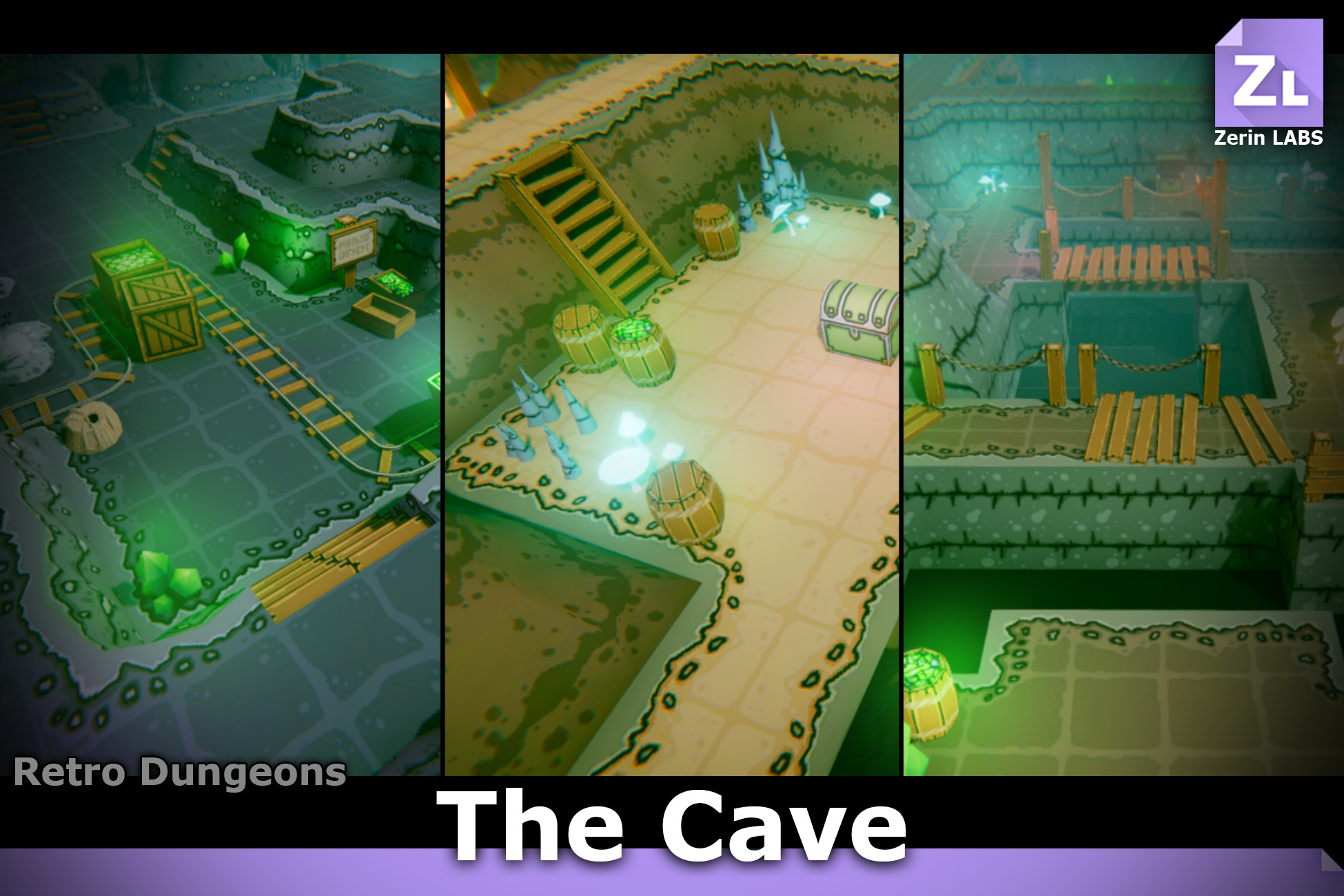 Retro Dungeons : Modular Cave | 3D Fantasy | Unity Asset Store