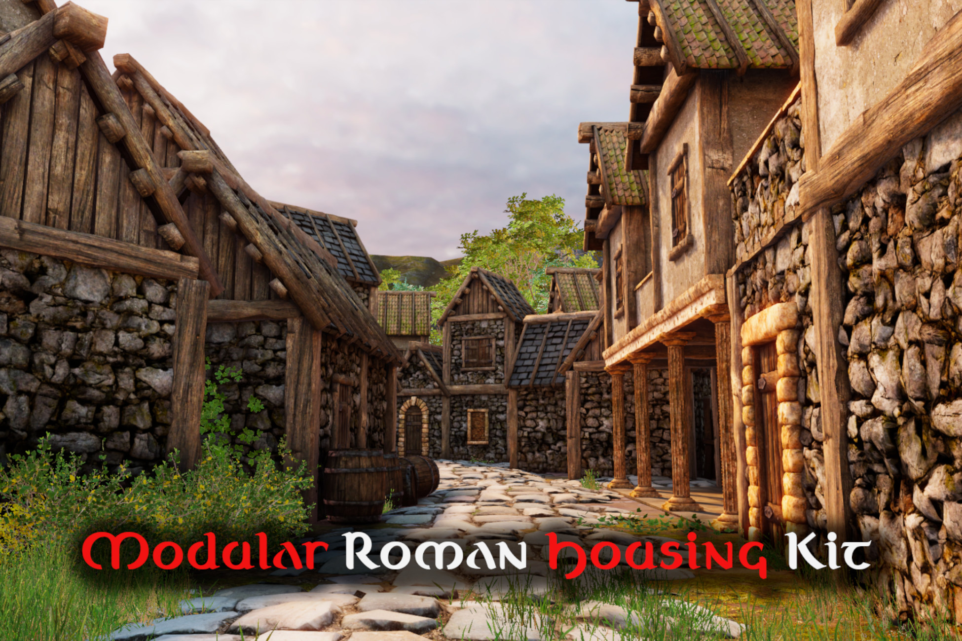 Modular Roman Housing Kit | 3D Fantasy | Unity Asset Store