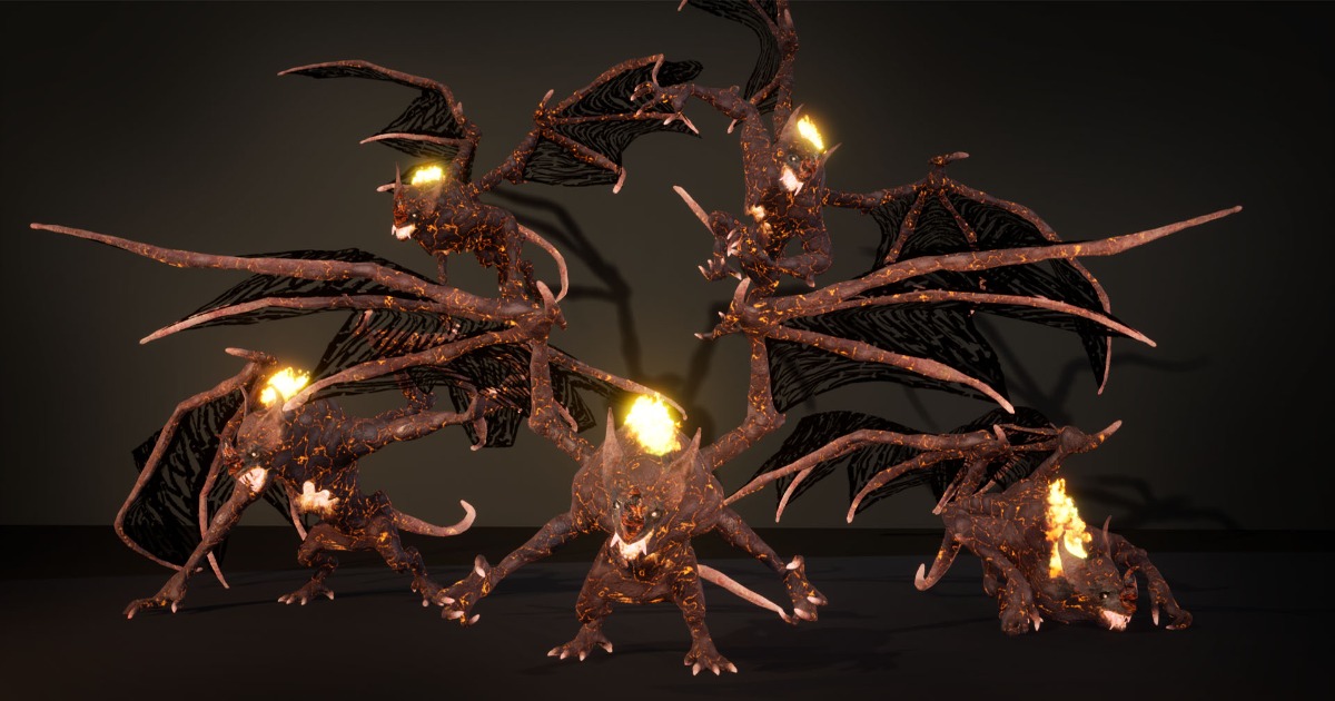 Hell demon bat | 3D Creatures | Unity Asset Store