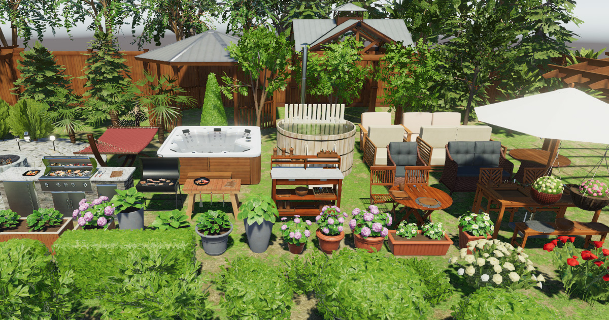 Backyard and Garden props | 3D Exterior | Unity Asset Store