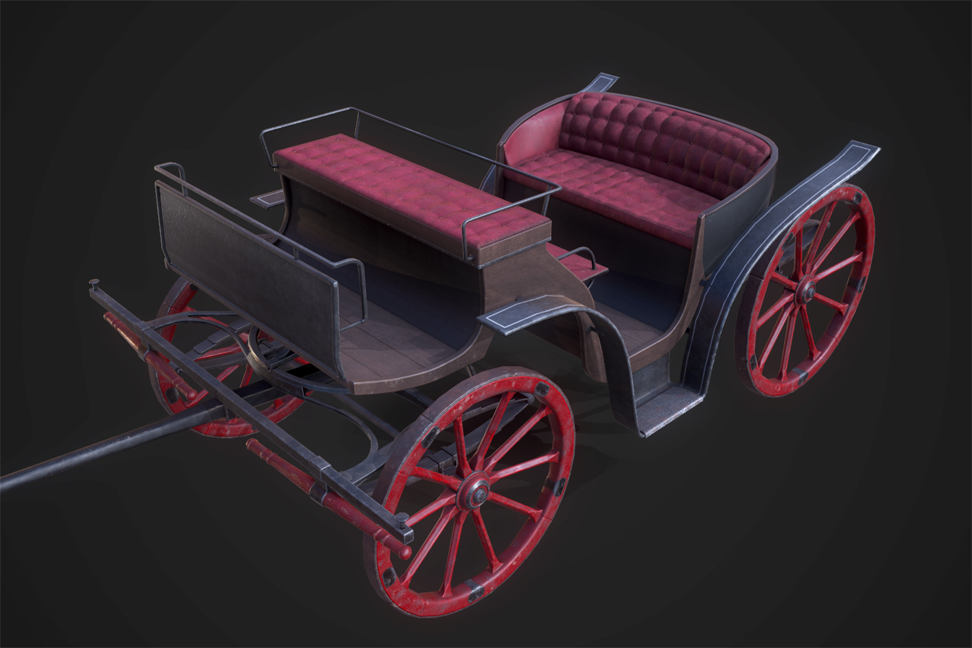 Old Carriage / Tachanka | 3D Land | Unity Asset Store