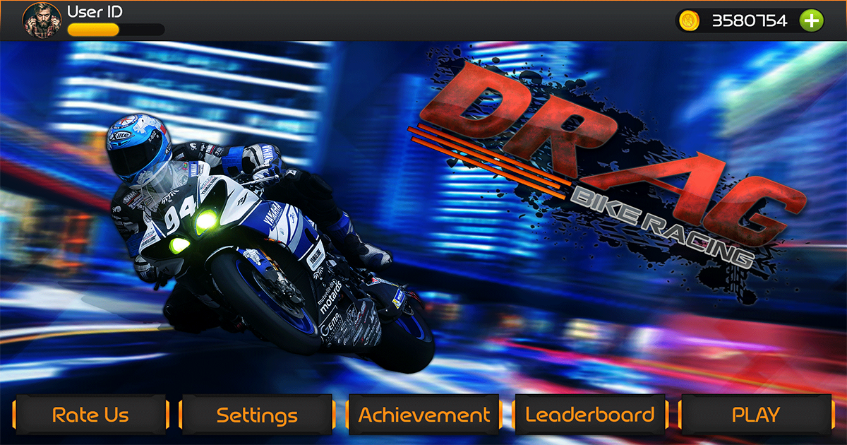 Bike Racing Graphics CxS (GUI Skin 14) | 2D GUI | Unity Asset Store