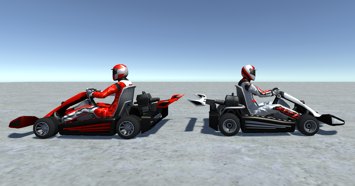2 Low Poly Karts With Player Pack 29 | 3D 지상 | Unity Asset Store