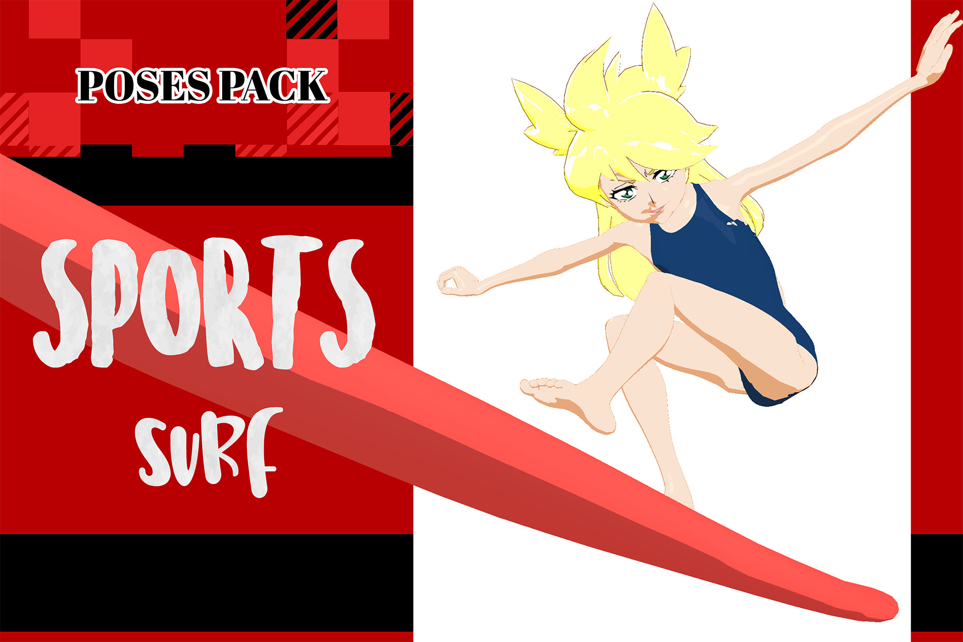 Poses Pack: Sports. Surfing | 3D Animations | Unity Asset Store