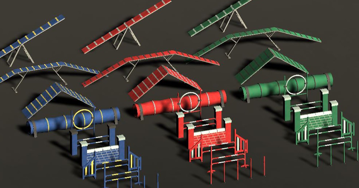 Dog agility pack | 3D 소품 | Unity Asset Store