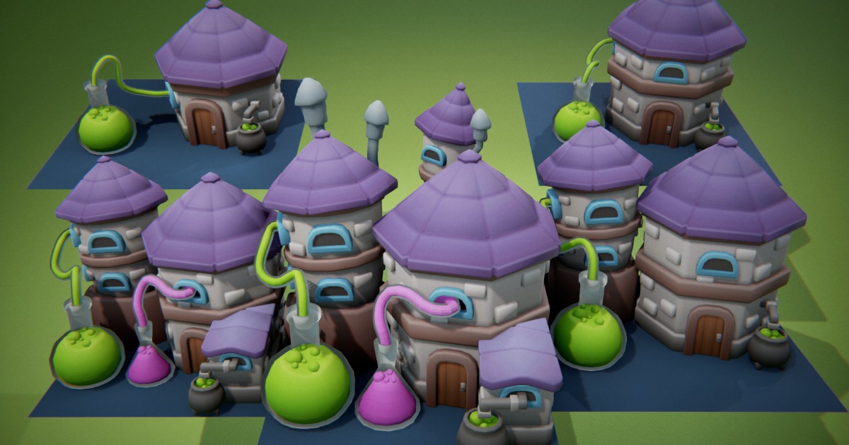 Alchemy Lab Building Level Up - 5 Stages | 3D Environments | Unity ...