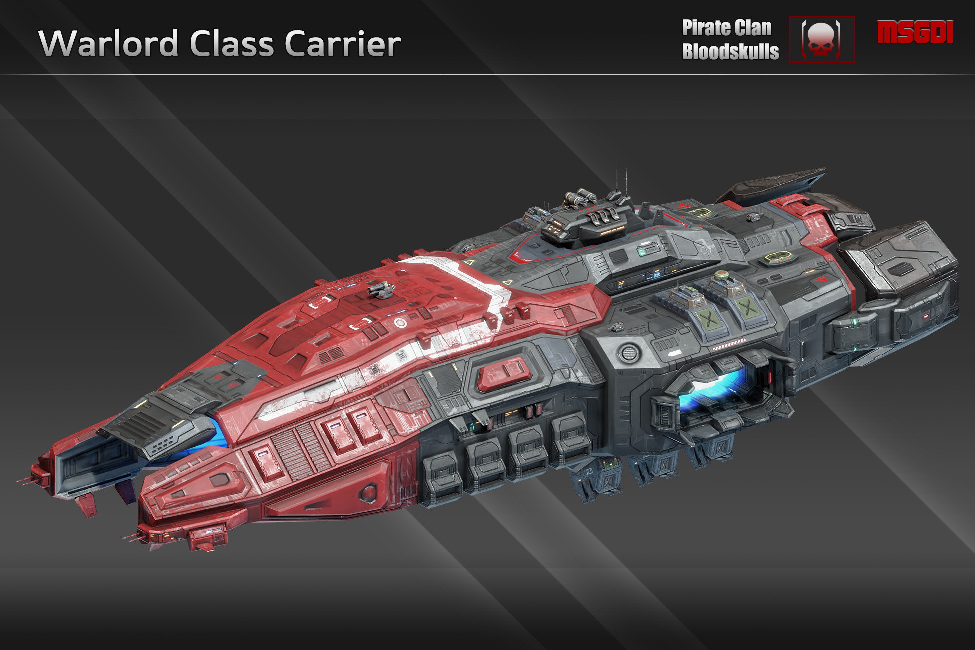 Spaceship Warlord Carrier | 3D Space | Unity Asset Store