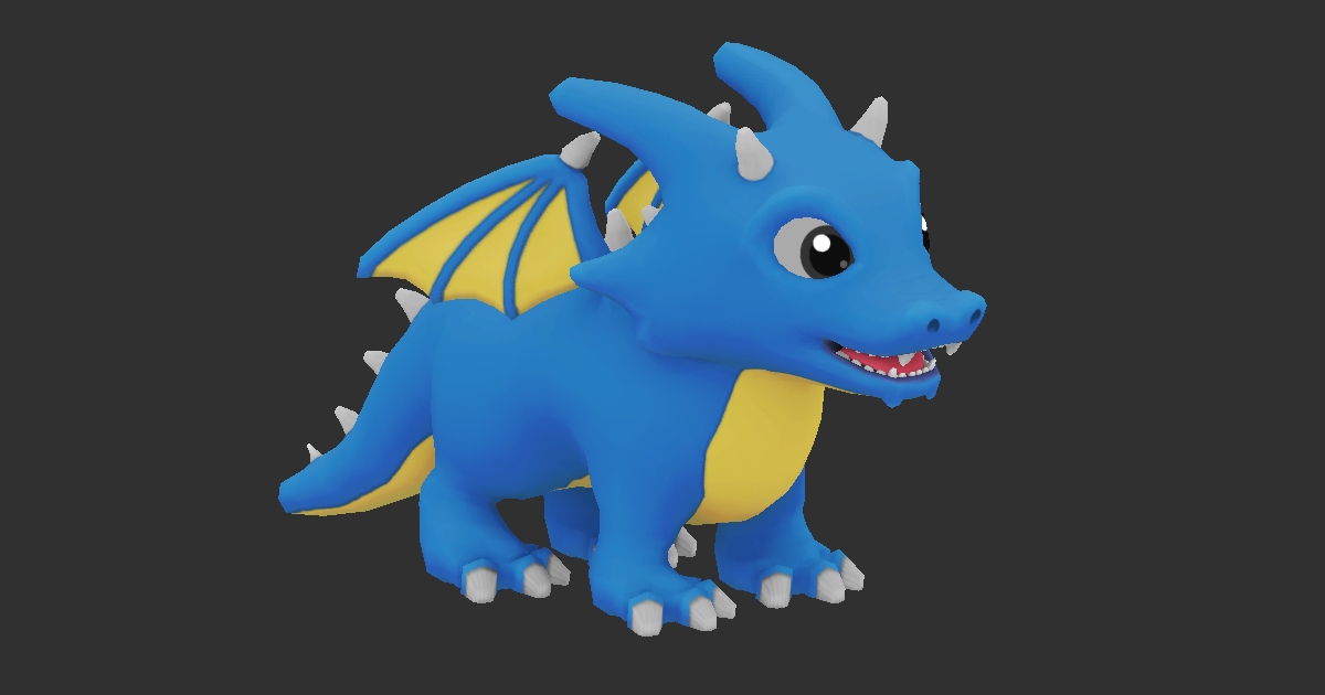 Little Dragon - 10 Skins | 3D Creatures | Unity Asset Store