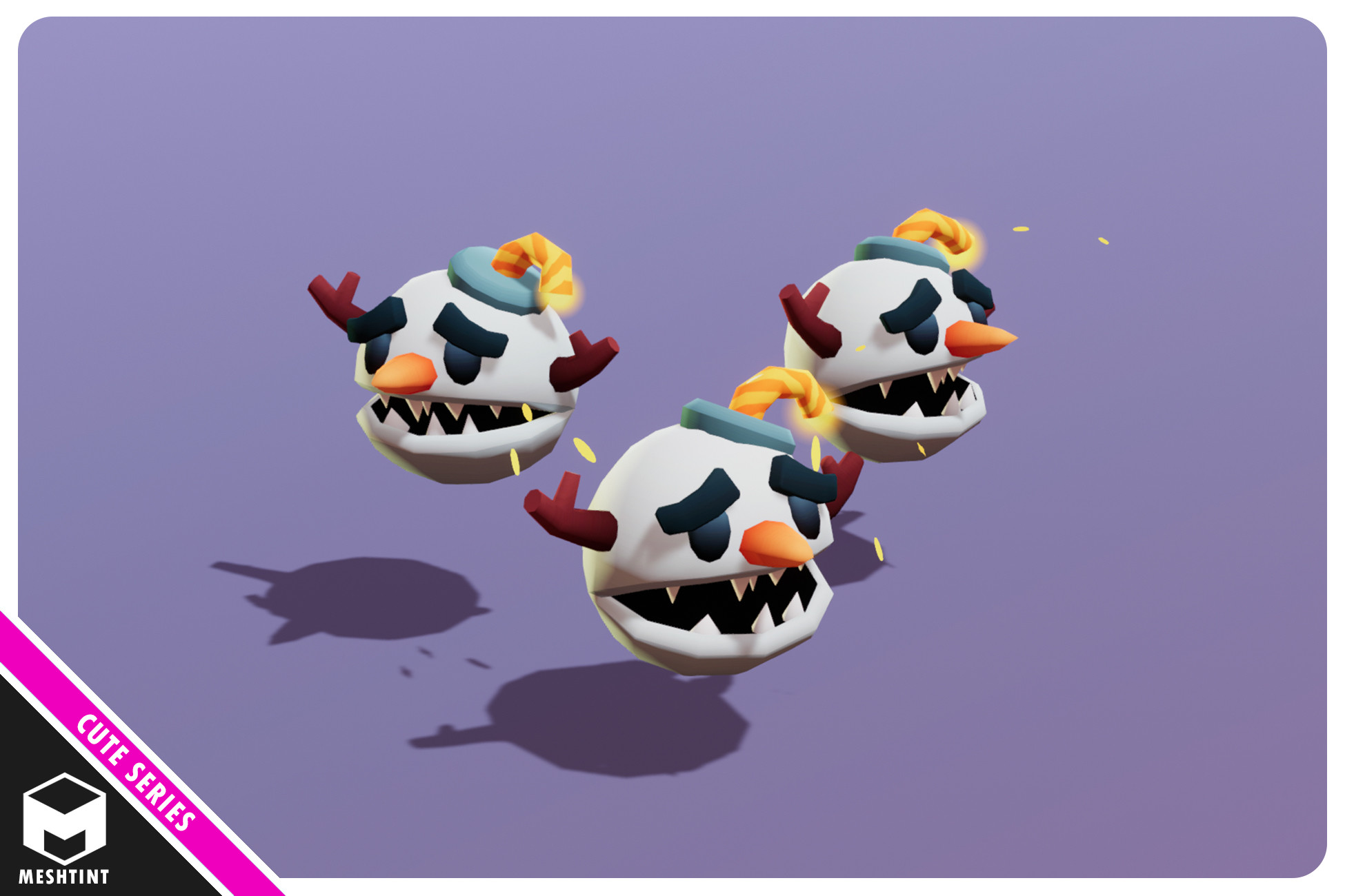 Snow Bomb Cute Series | 3D 캐릭터 | Unity Asset Store