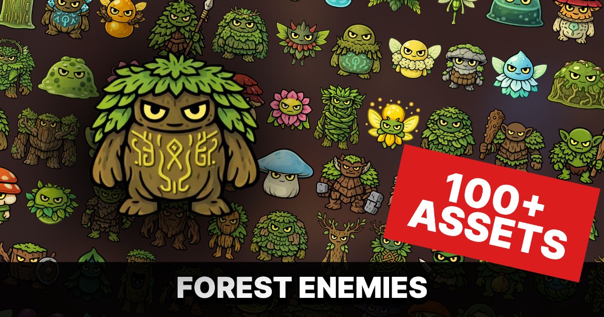 Forest Nature Creatures Enemies Pack Fantasy RPG Tower Defense Survival ...