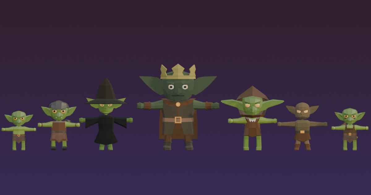 LOWPO: Low-Poly Goblin Pack | 3D Creatures | Unity Asset Store