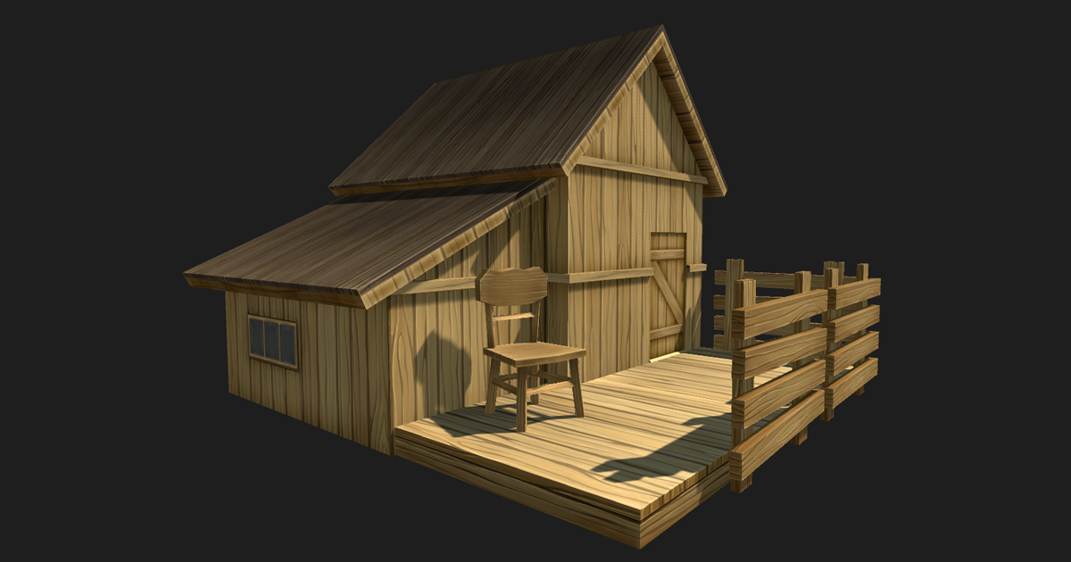 Brown cabin | 3D Exterior | Unity Asset Store