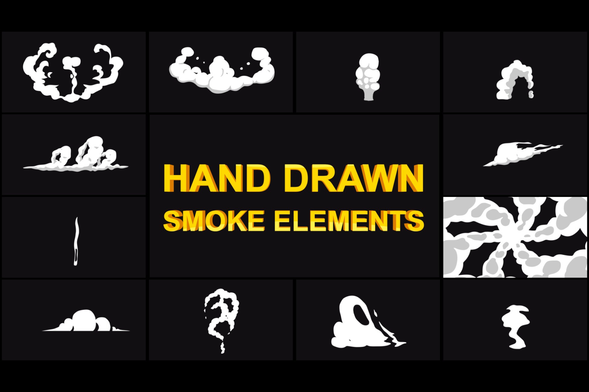 2D Hand Drawn Smoke Elements | VFX | Unity Asset Store