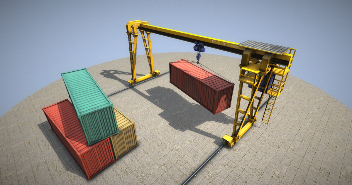 Cargo Crane | 3D Industrial | Unity Asset Store